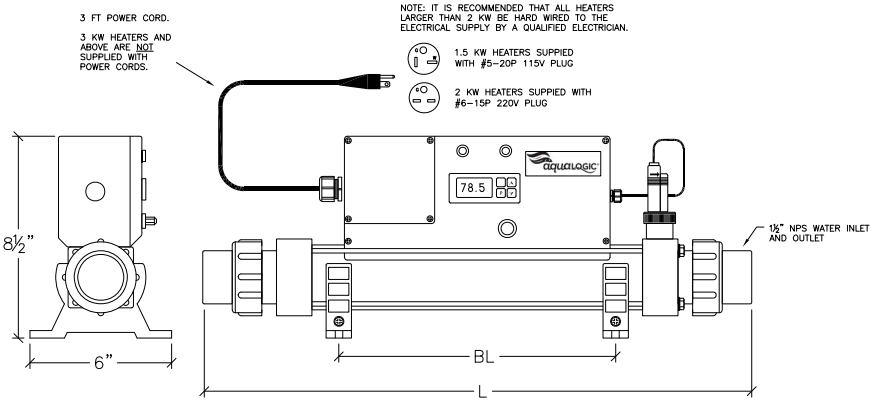 Motor Heater Sizing Chart